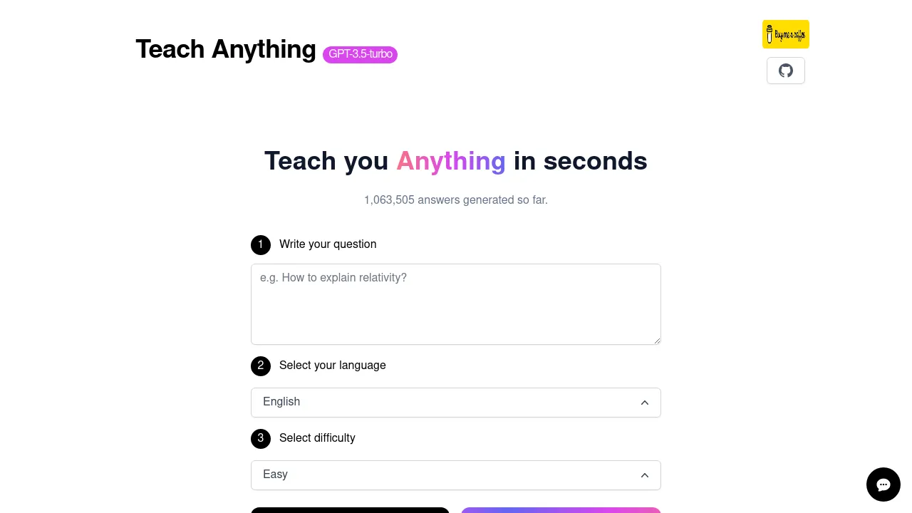 Teach Anything - BestofAI Teach Anything - BestofAI